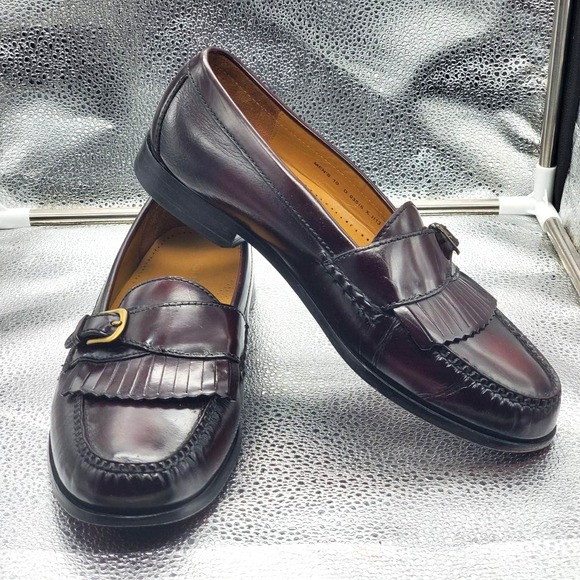 Cole Haan | Shoes | Cole Haan Kiltie Fringe Monk Strap Loafer Dress ...